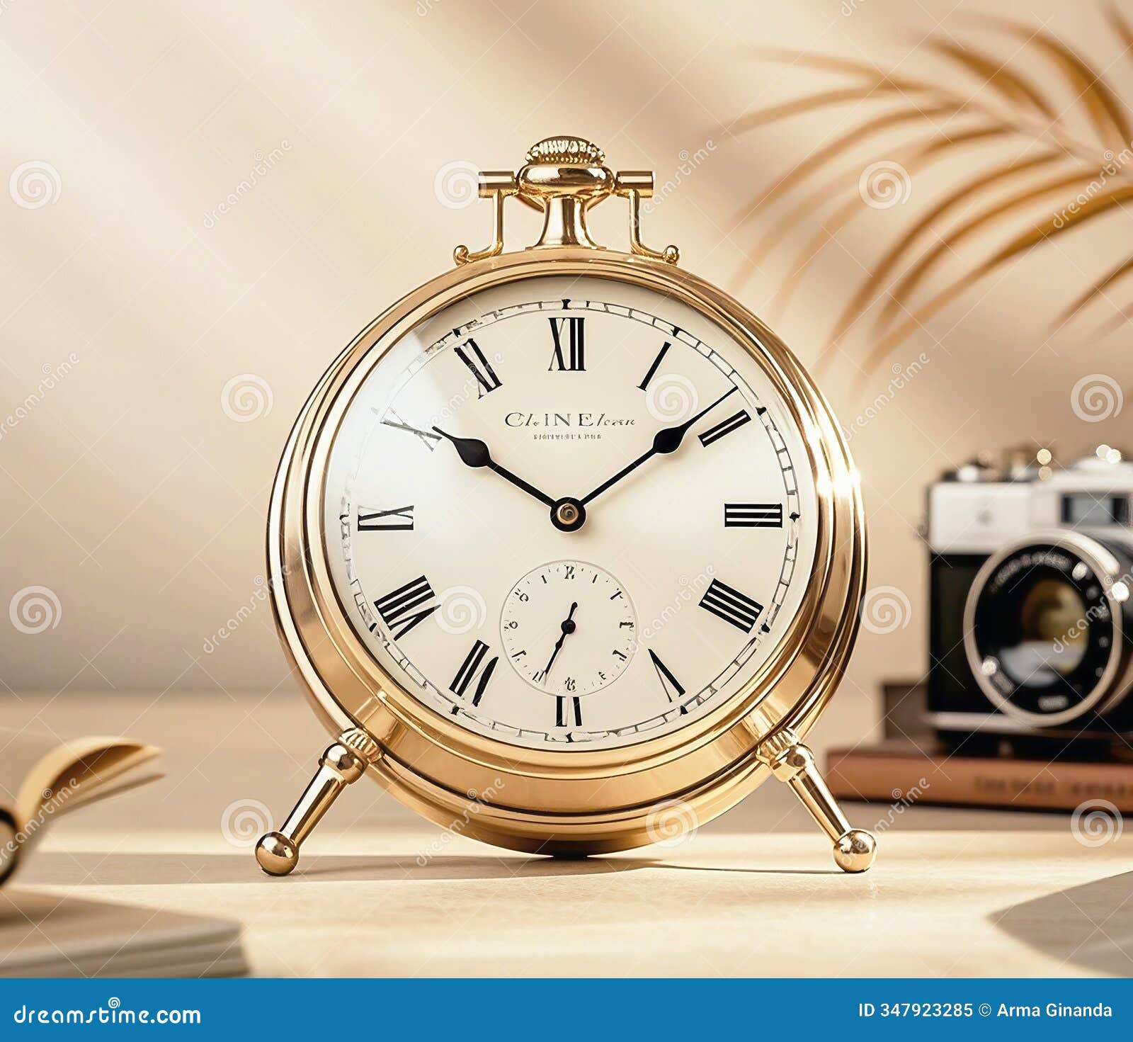 Wall Clock with a Unique, Classic, Elegant and Aesthetic Shape, with a ...