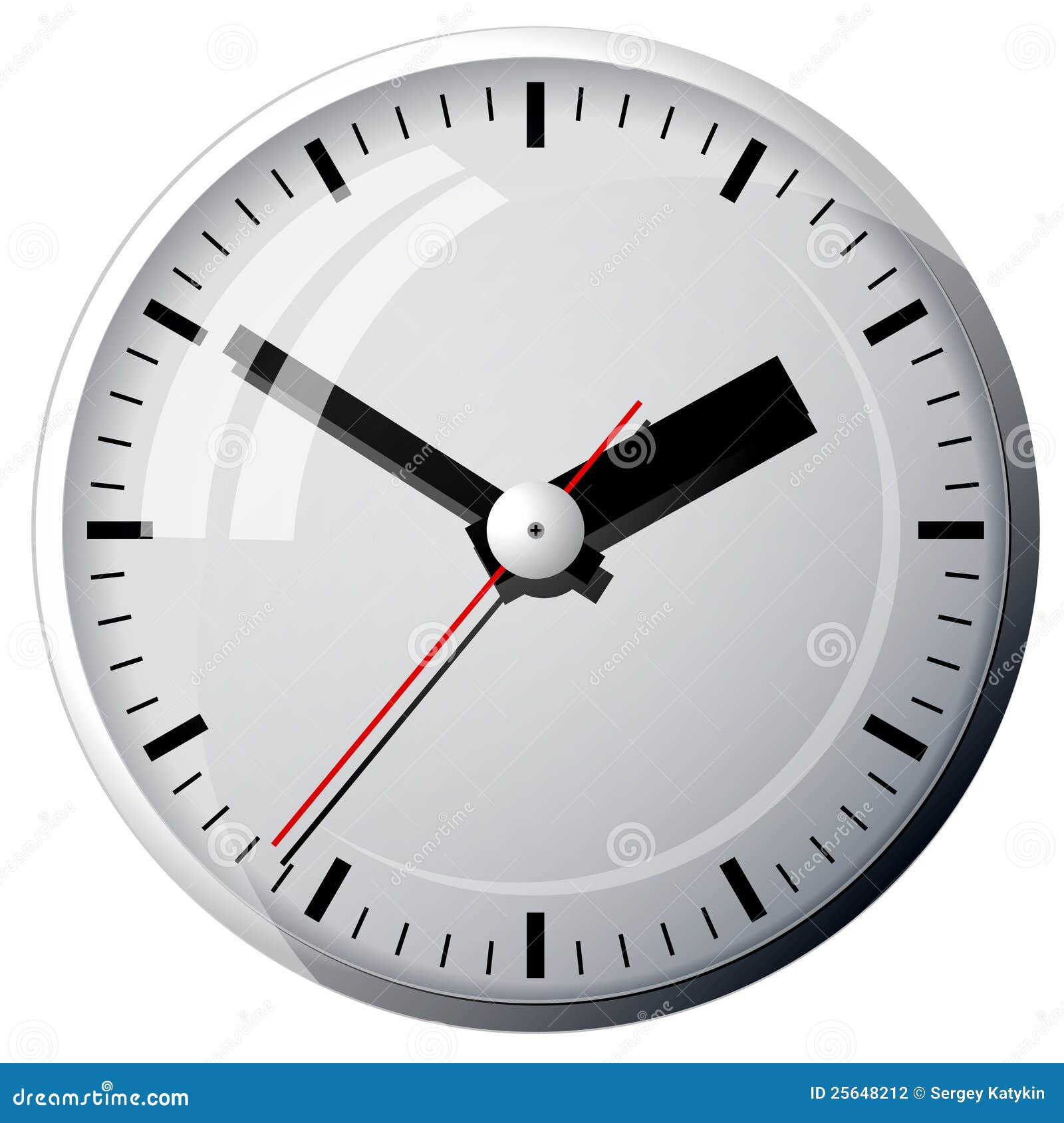 Wall Clock. Vector Illustration. Stock Illustration - Illustration of ...