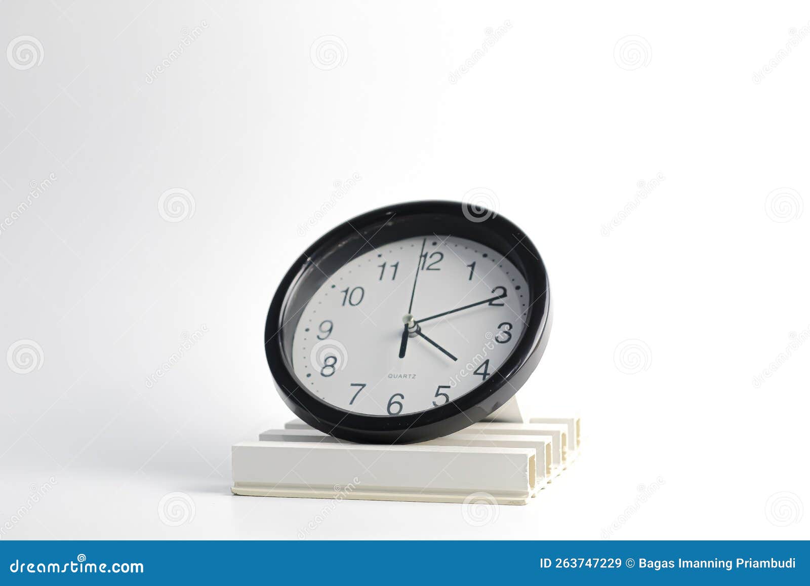 This is a Wall Clock Which is Black and White Stock Image - Image of ...