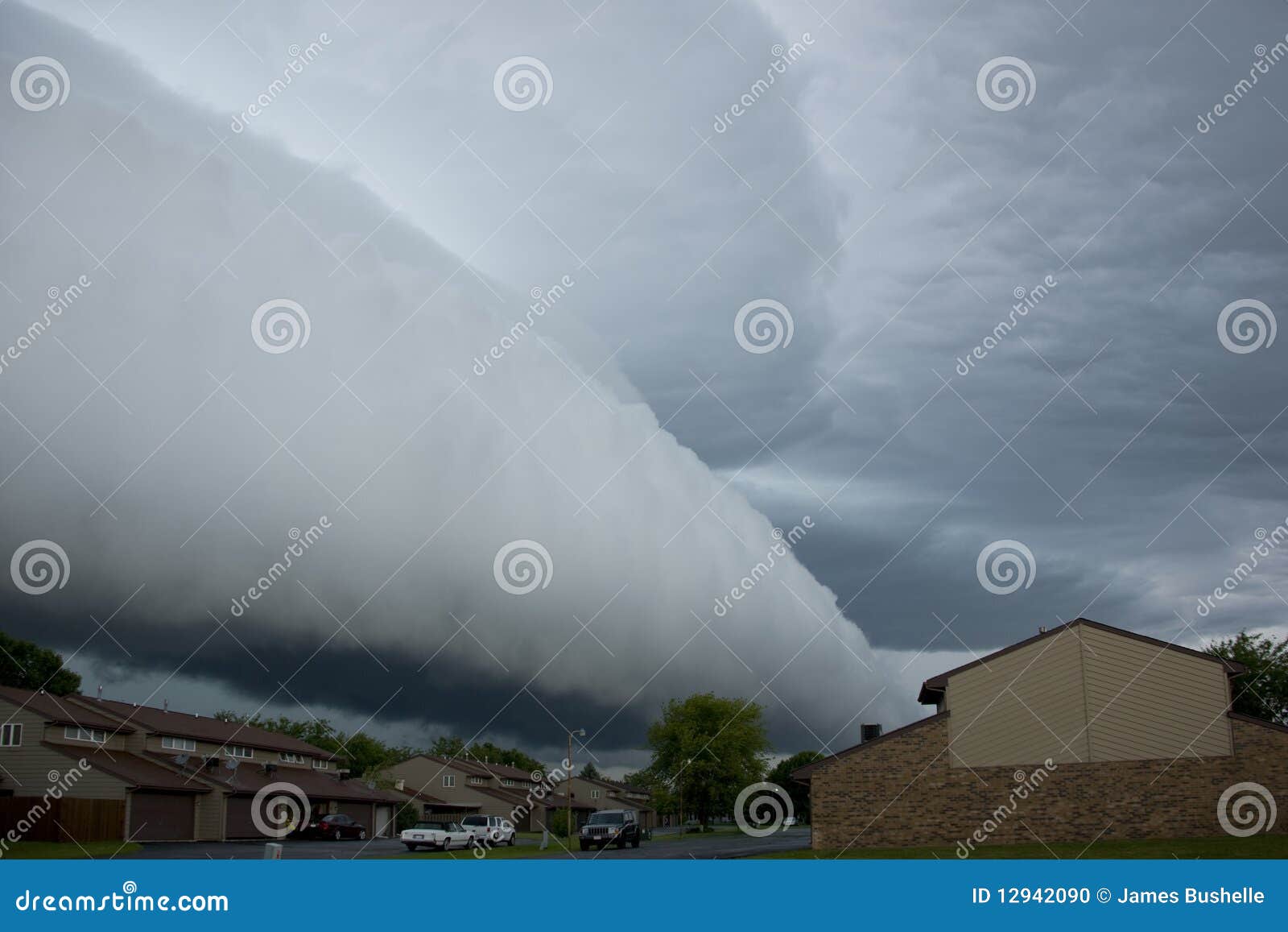 Wall cloud stock photo. Image of summer, system, squall - 12942090