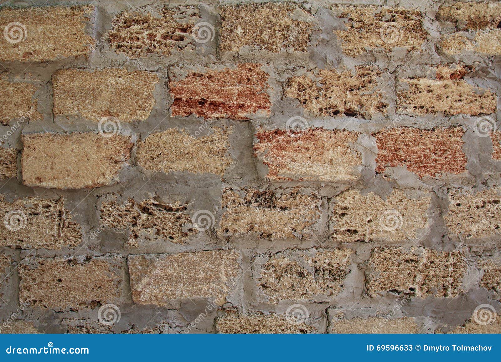 Sand On Red Brick Pavement Or Sidewalk Area For Background. Stock ...