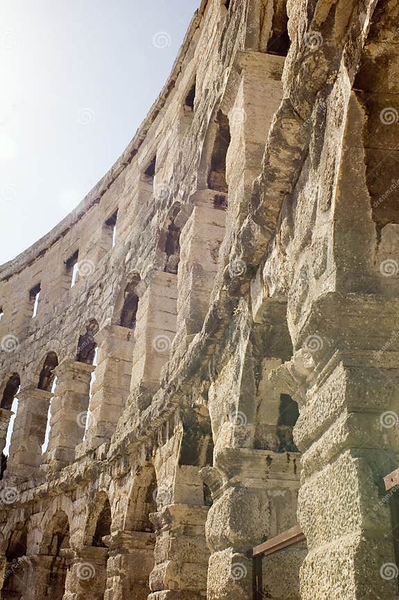 Wall Coliseum stock image. Image of design, ruin, building - 3051193