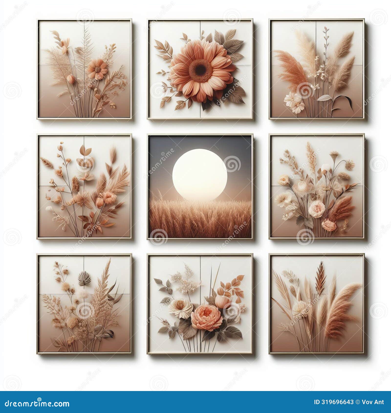 Wall Collage Frame Set a Set of Coordinating Frames Designed or Stock ...