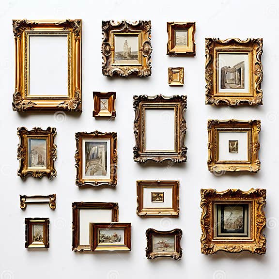 Wall Collage Frame Set a Set of Coordinating Frames Designed Fr Stock ...