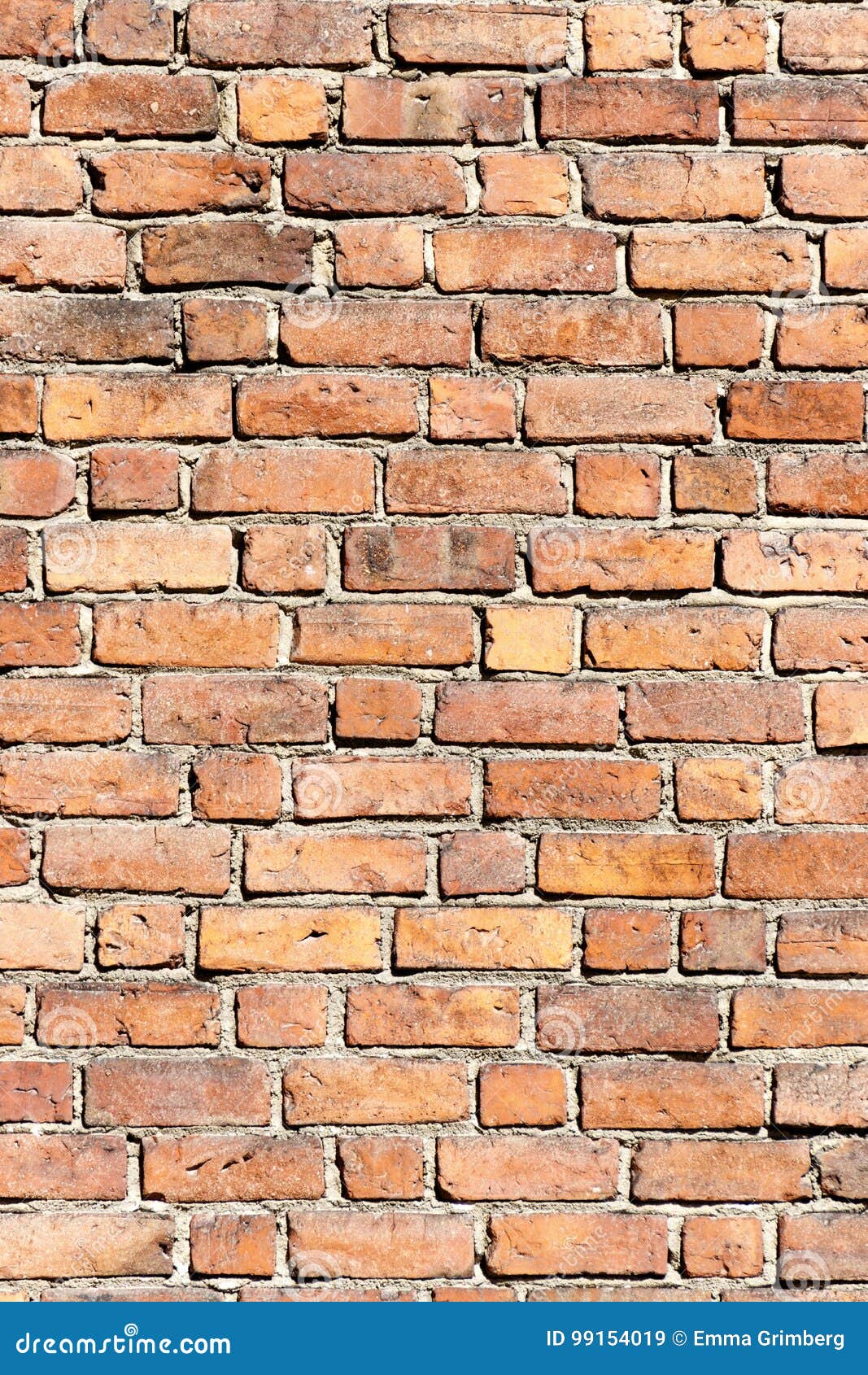 Wall of colored bricks stock image. Image of orange, architectural ...