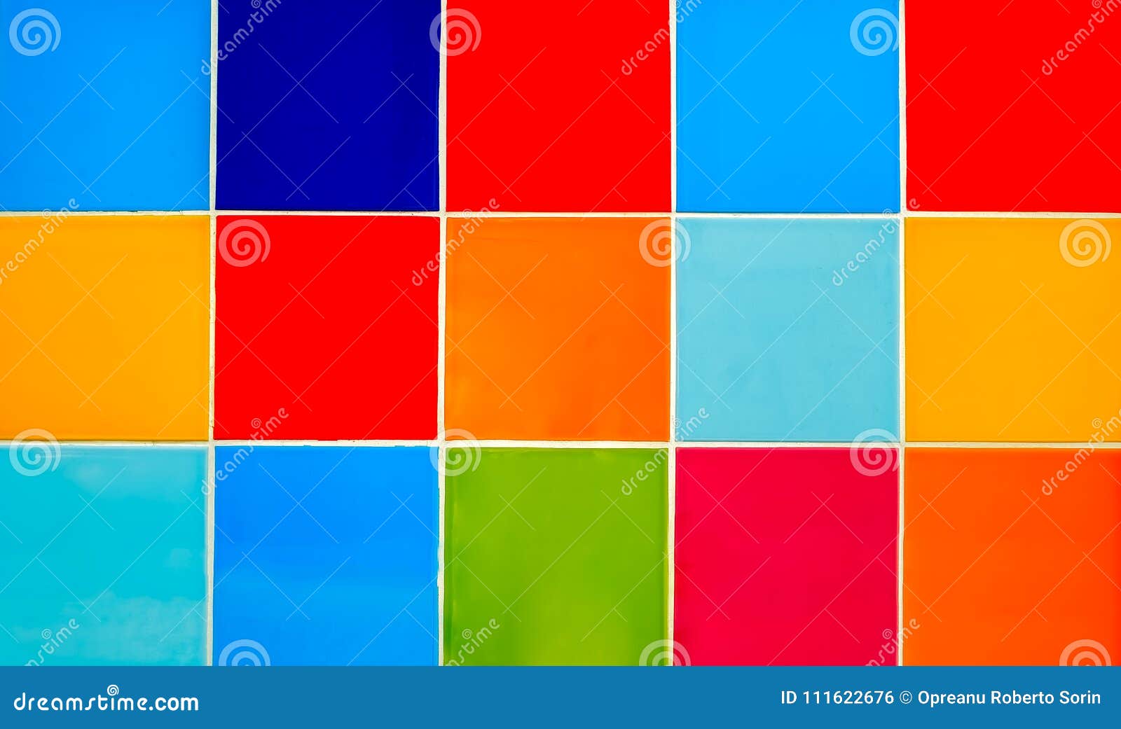 Wall of colored tiles stock photo. Image of glass, green - 111622676