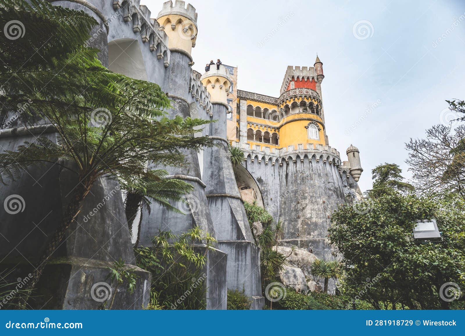 Castle And Palm Trees Stock Image | CartoonDealer.com #68848915