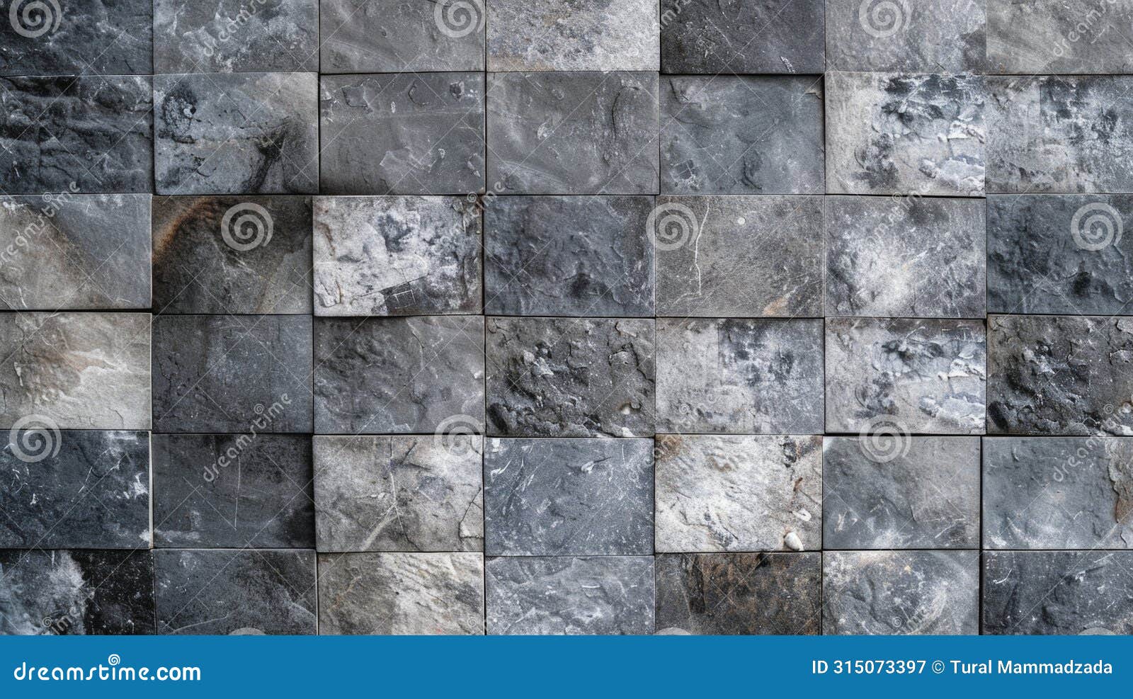 Close Up of a Wall Built with Gray Stone Blocks Stock Image - Image of ...