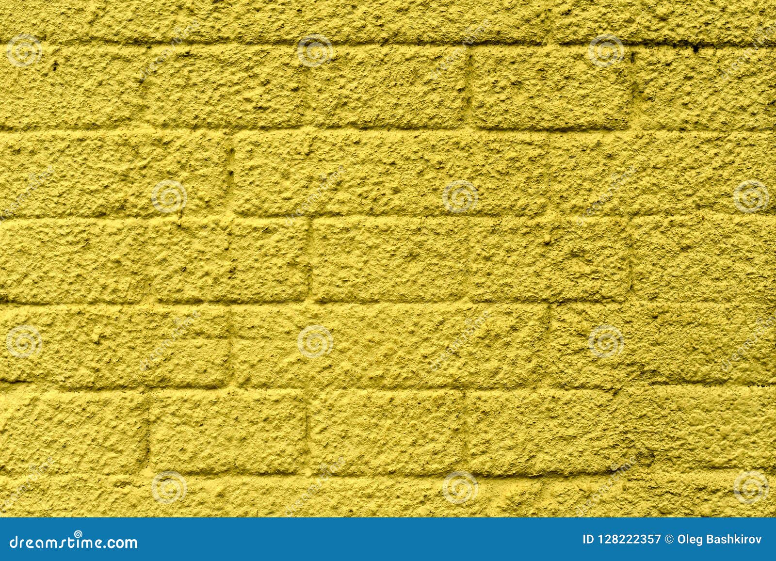 Wall of Concrete Blocks, Painted in Different Colors Stock Image ...