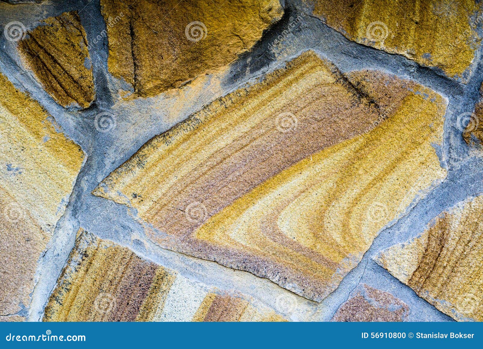 Wall of concreted stones stock photo. Image of rough - 56910800