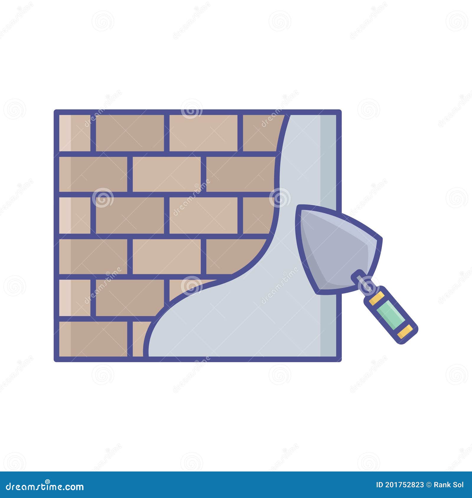 Wall Construction Vector Icon Which Can Easily Modify or Edit Stock ...