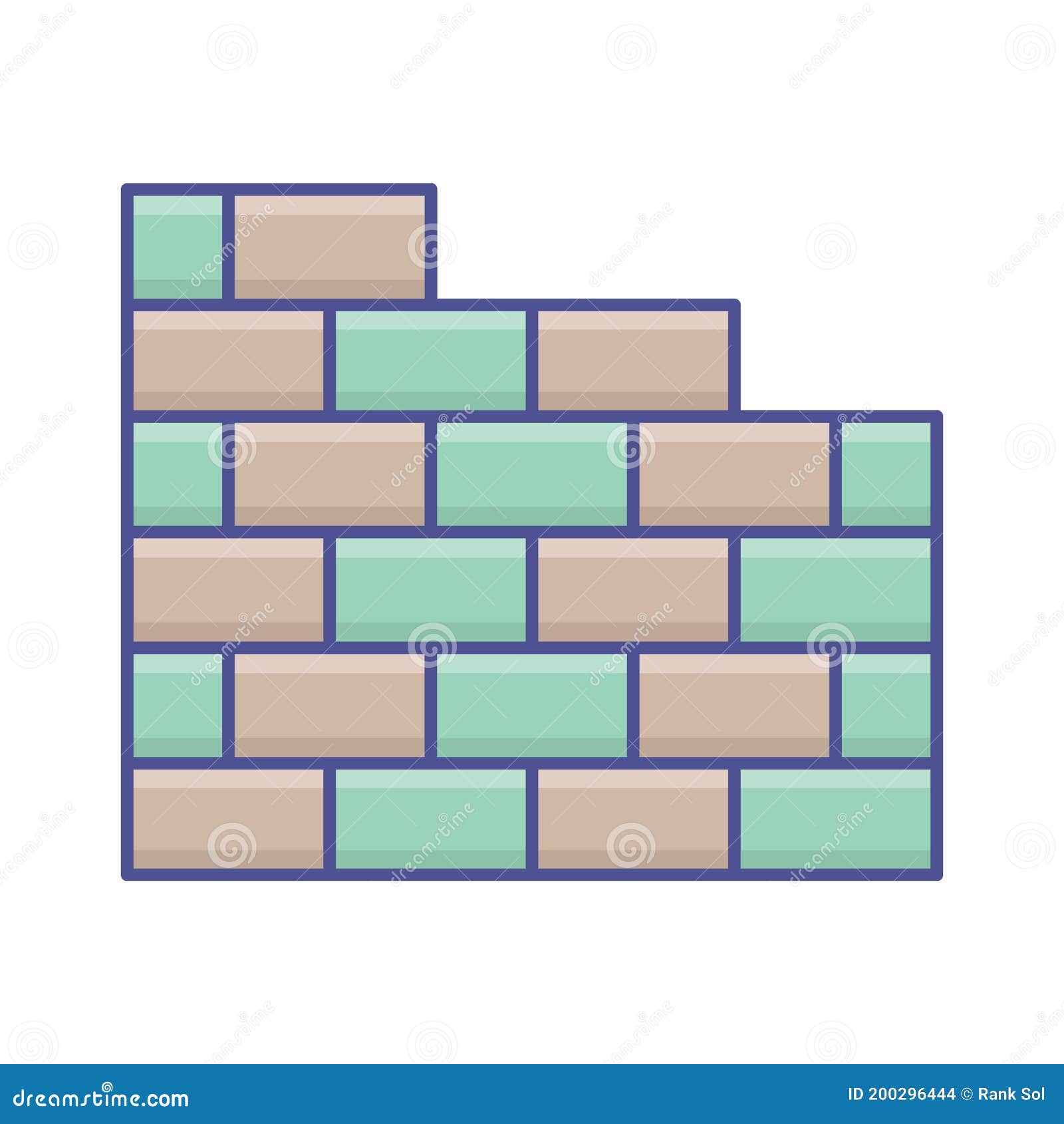 Wall Construction Vector Icon Which Can Easily Modify or Edit Stock ...