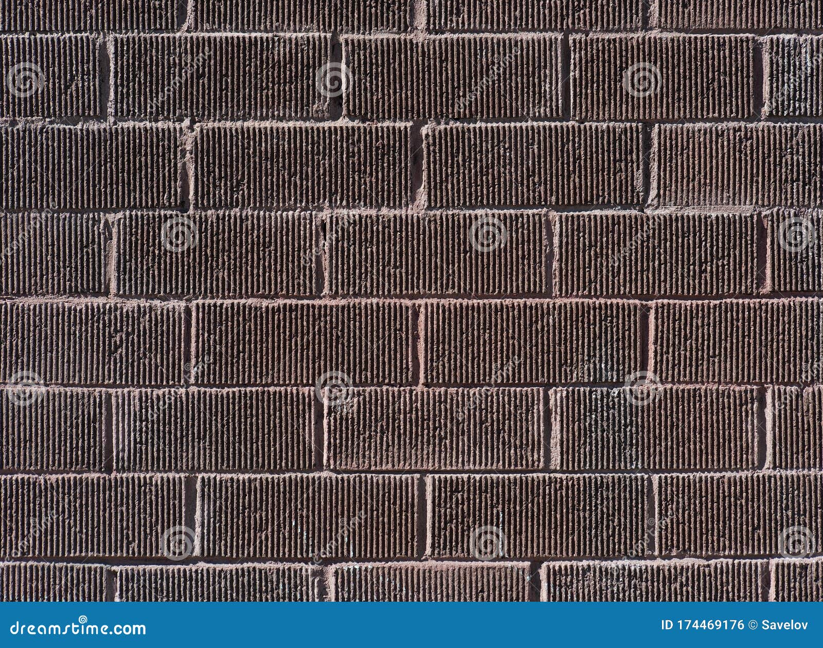 The Wall of the Corrugated Brick Stock Photo - Image of wall, brick ...