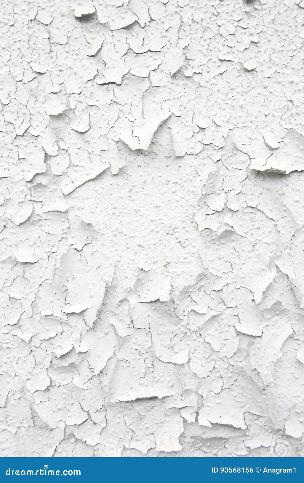 Wall Covered with Crumbling White Paint Stock Photo - Image of ...