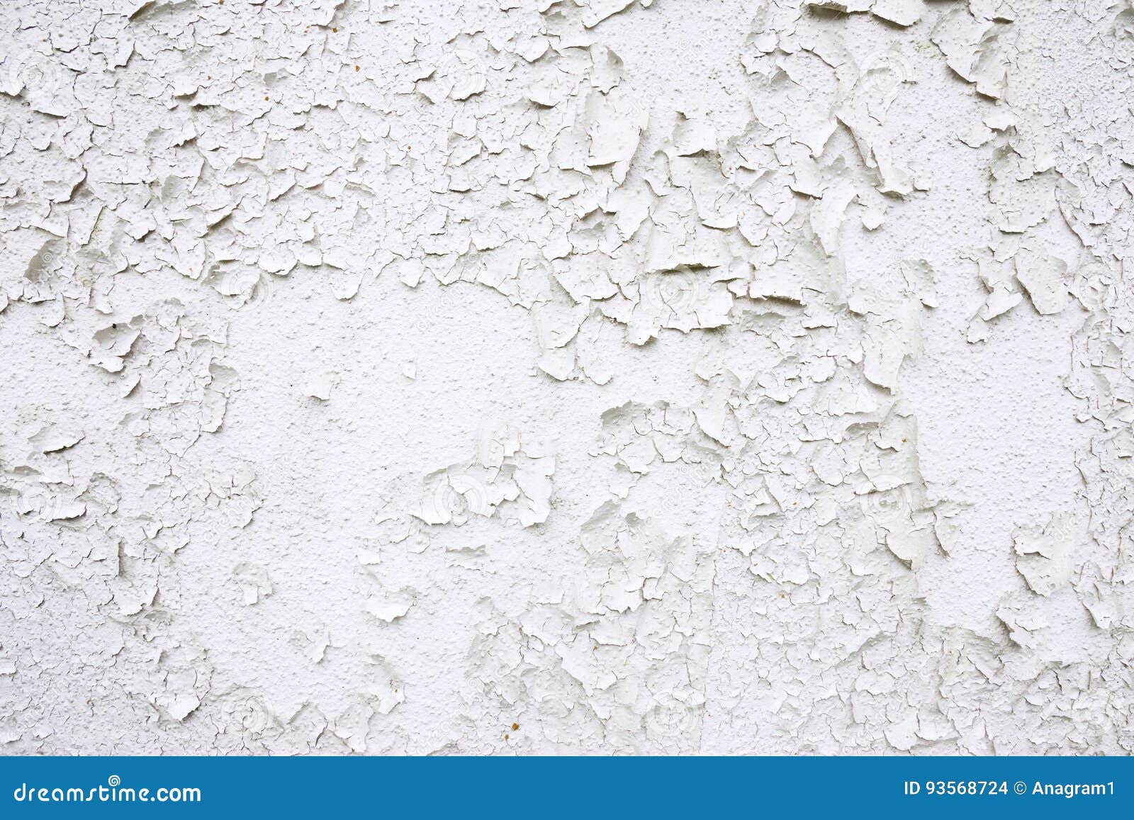 Wall Covered with Crumbling White Paint Stock Photo - Image of closeup ...