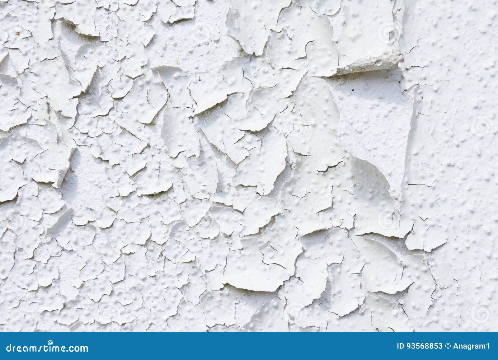 Wall Covered with Crumbling White Paint Stock Image - Image of retro ...