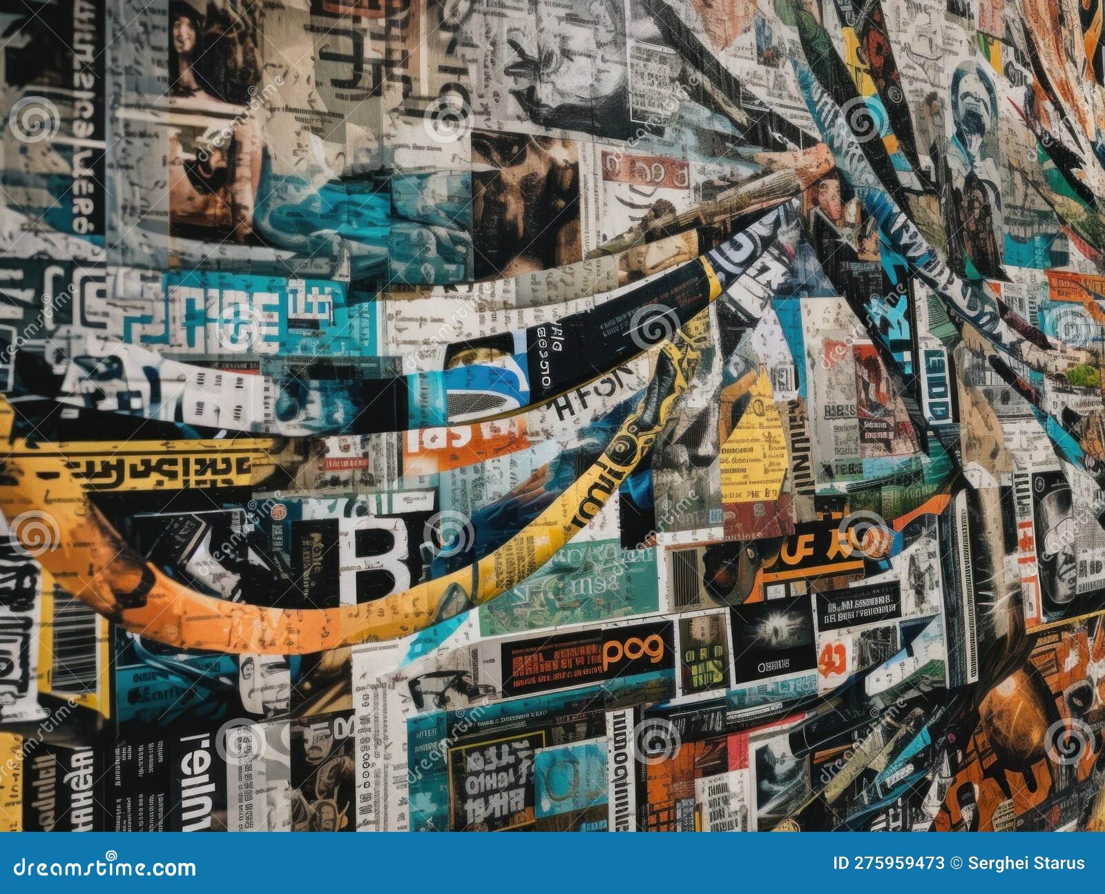 A Wall Covered in Lots of Different Types of Papers. AI Generative ... A Wall Covered in Lots of Different Types of Papers. AI Generative ...
