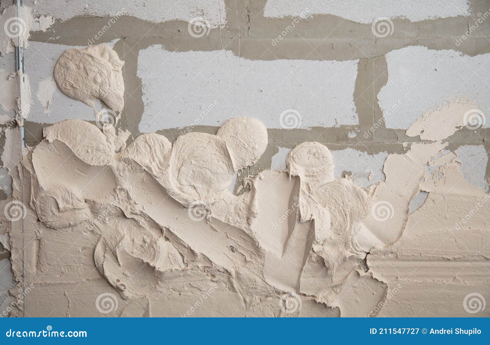 Wall Covered with Plaster As an Abstract Background Stock Image - Image ...
