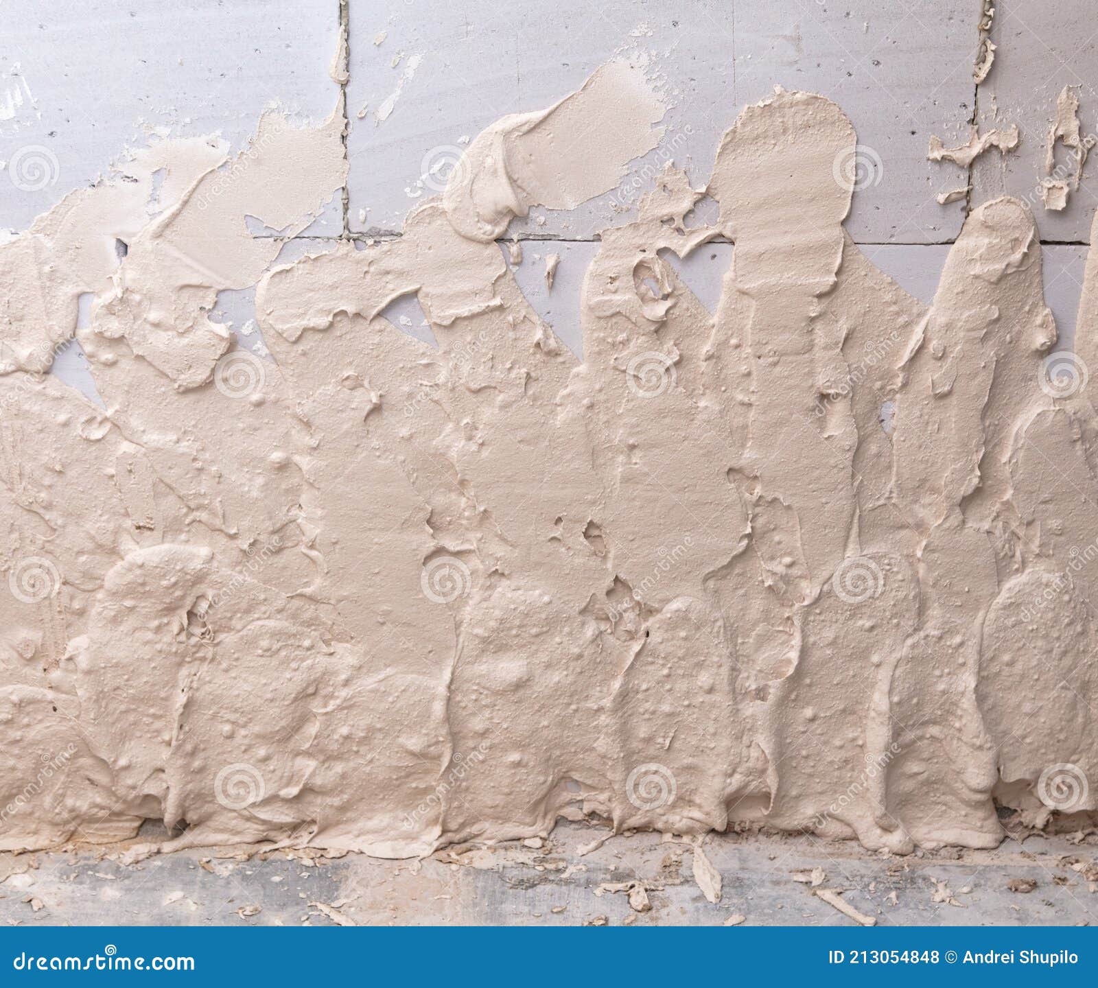 Wall Covered with Plaster As an Abstract Background Stock Photo - Image ...