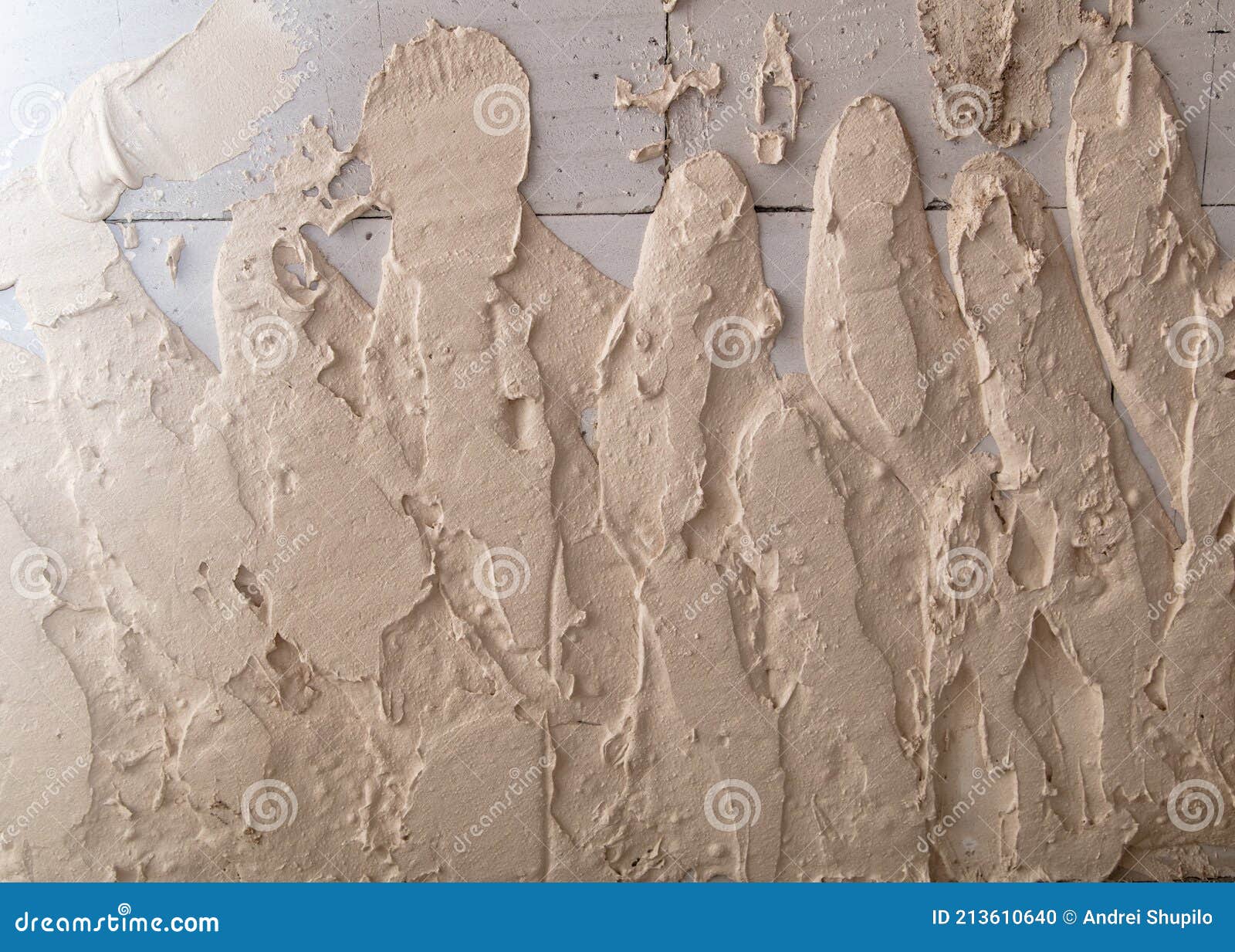 Wall Covered with Plaster As an Abstract Background Stock Photo - Image ...