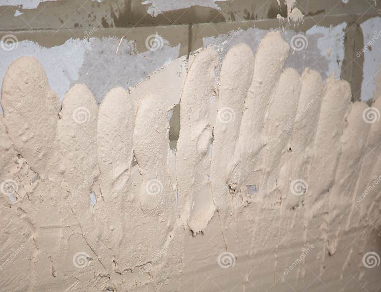 Wall Covered with Plaster As an Abstract Background Stock Photo - Image ...