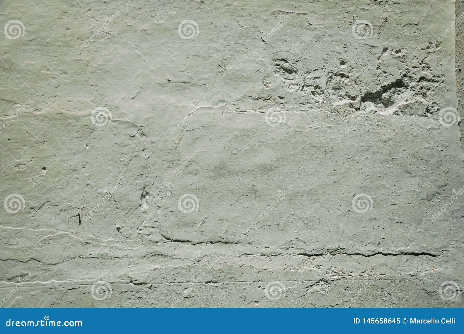 Wall Covered by Rough Plaster with Some Cracks and Chipped Stock Image ...