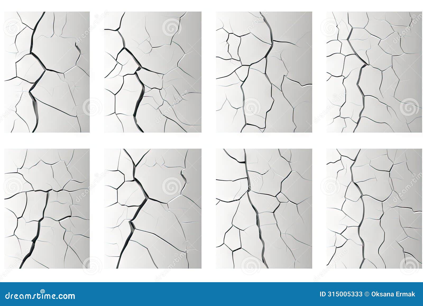 Wall Cracks Isolated, Fracture Surface Effects, Broken Collapse ...