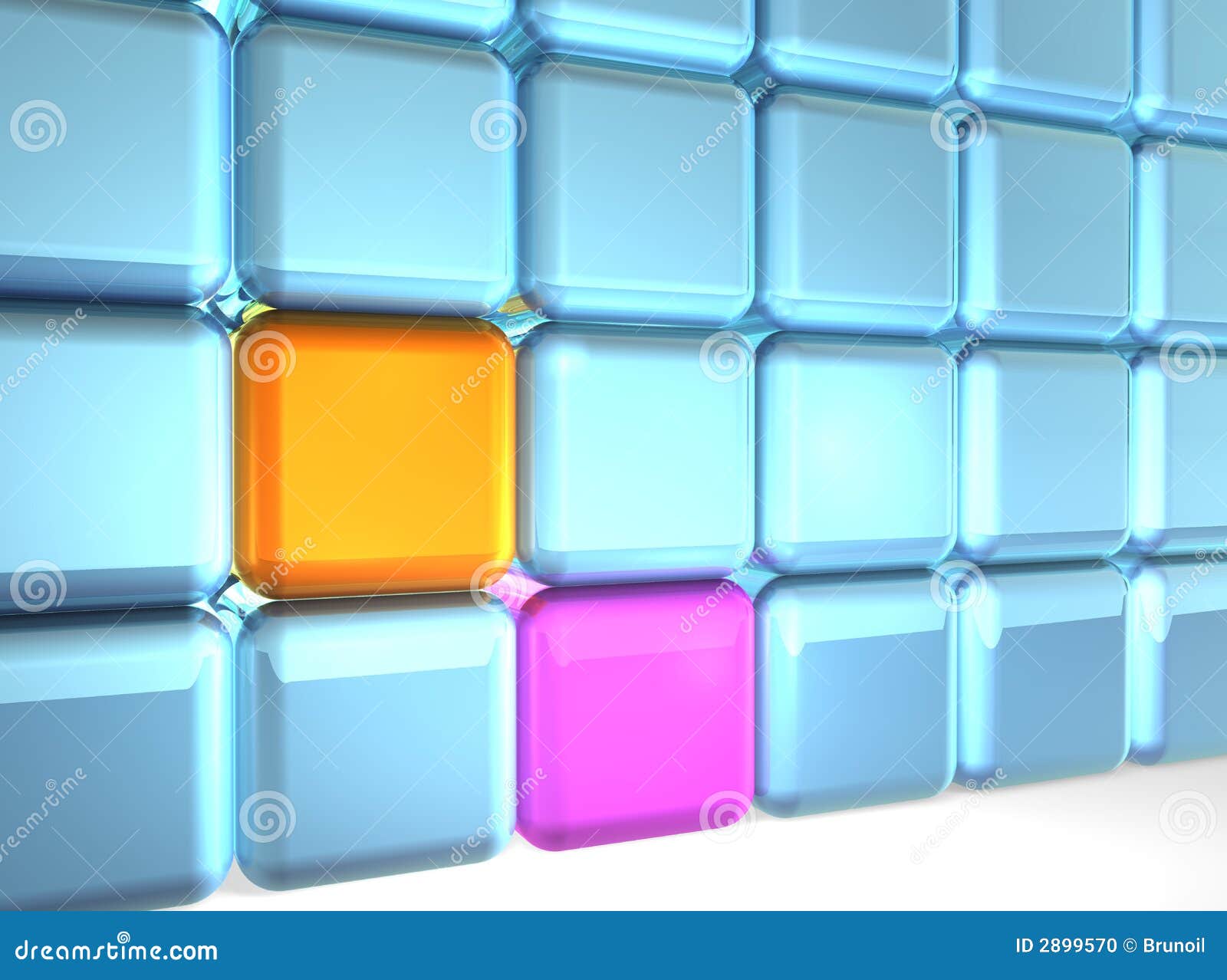 Wall of Cubes stock illustration. Illustration of uniqueness - 2899570