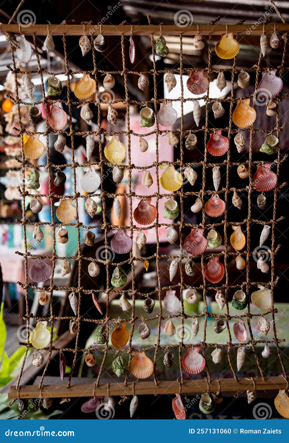 Wall Decorated with Scallop Shells in a Row Stock Photo - Image of ...
