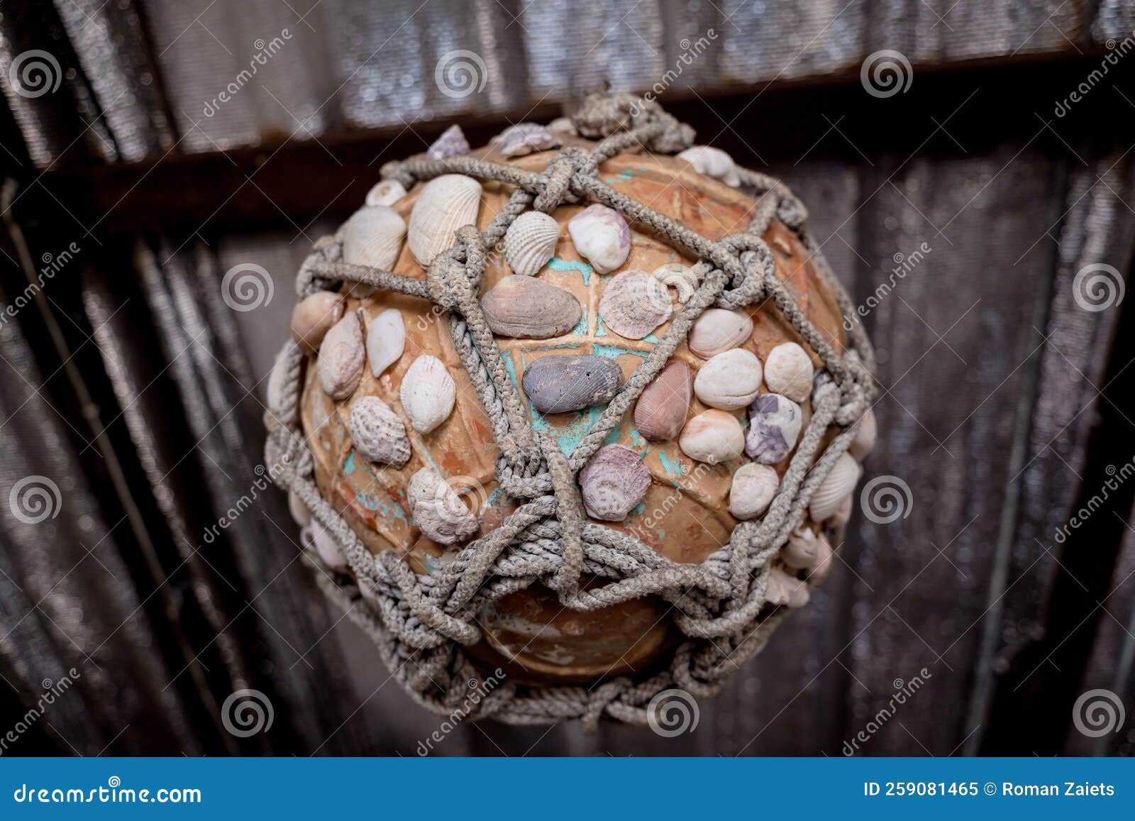 Wall Decorated with Scallop Shells in a Row Stock Image - Image of ...