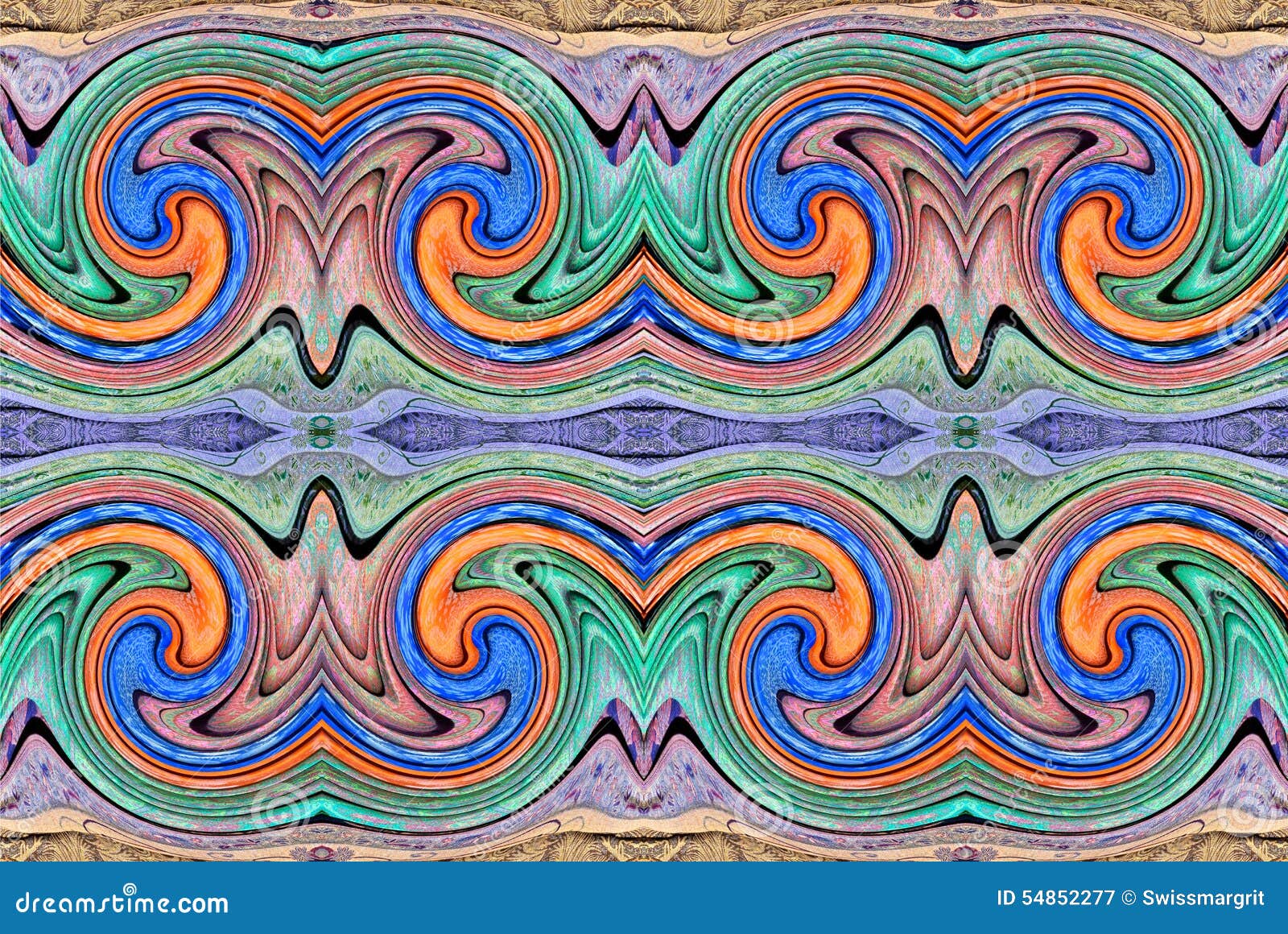 Wall Decoration with Colorful Fabric Stock Image - Image of green ...