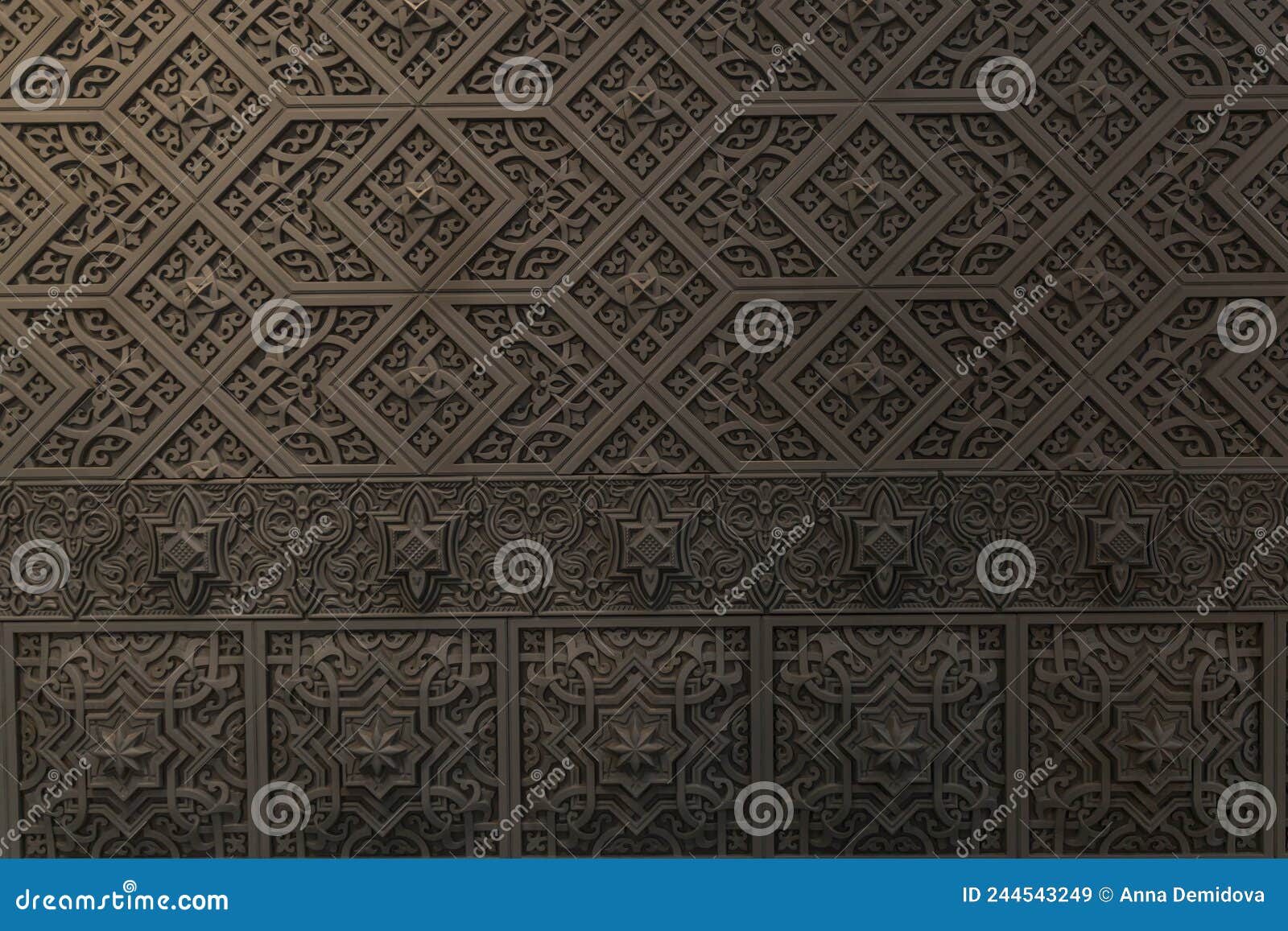 Wall Decoration with Moldings in Oriental Style. Design and Renovation ...