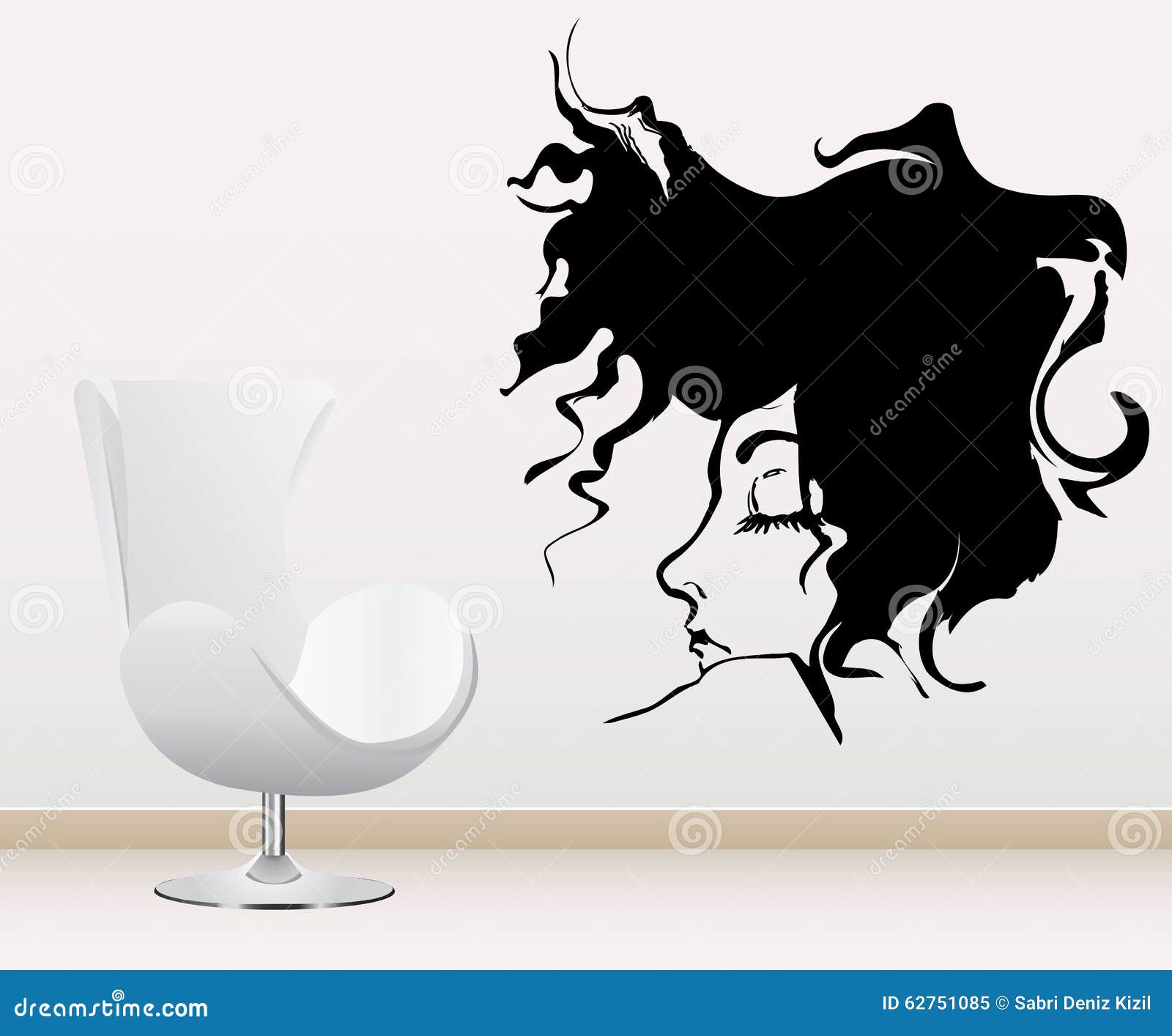 Wall decoration sticker stock vector. Illustration of living - 62751085