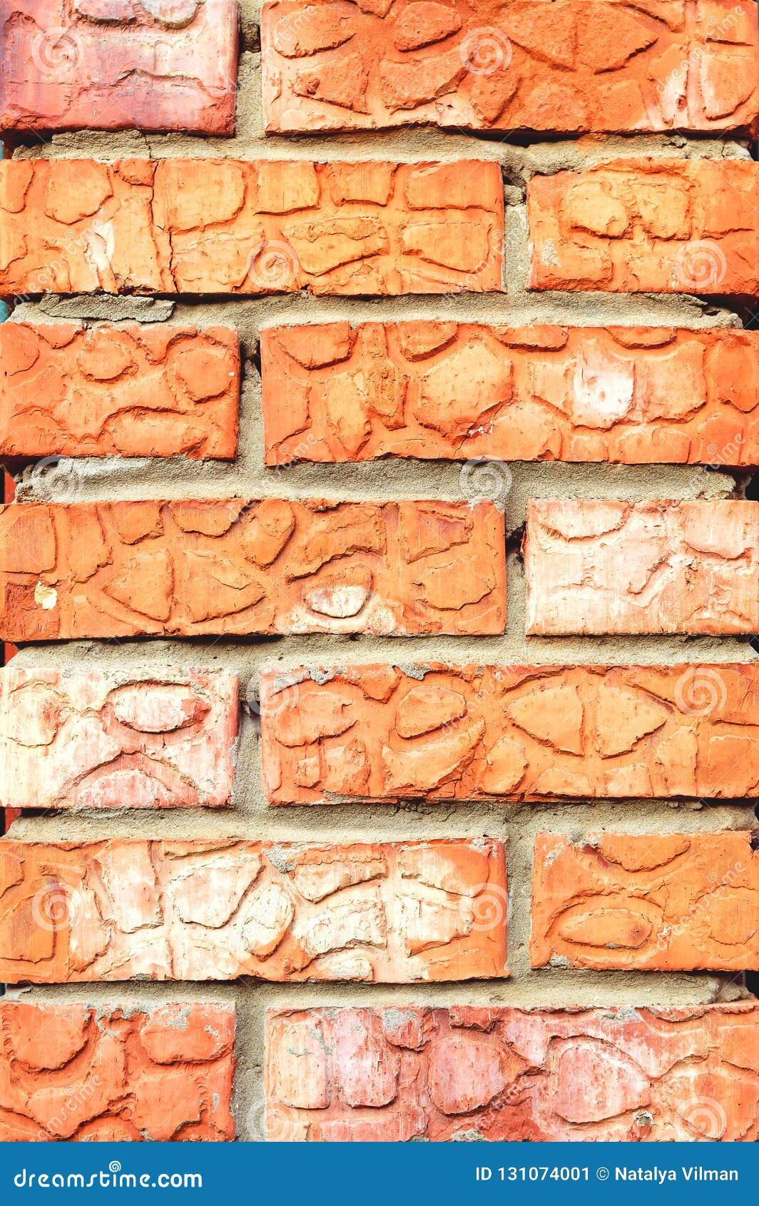 Wall of Decorative Bricks. Abstract Background, Texture Stock Image ...