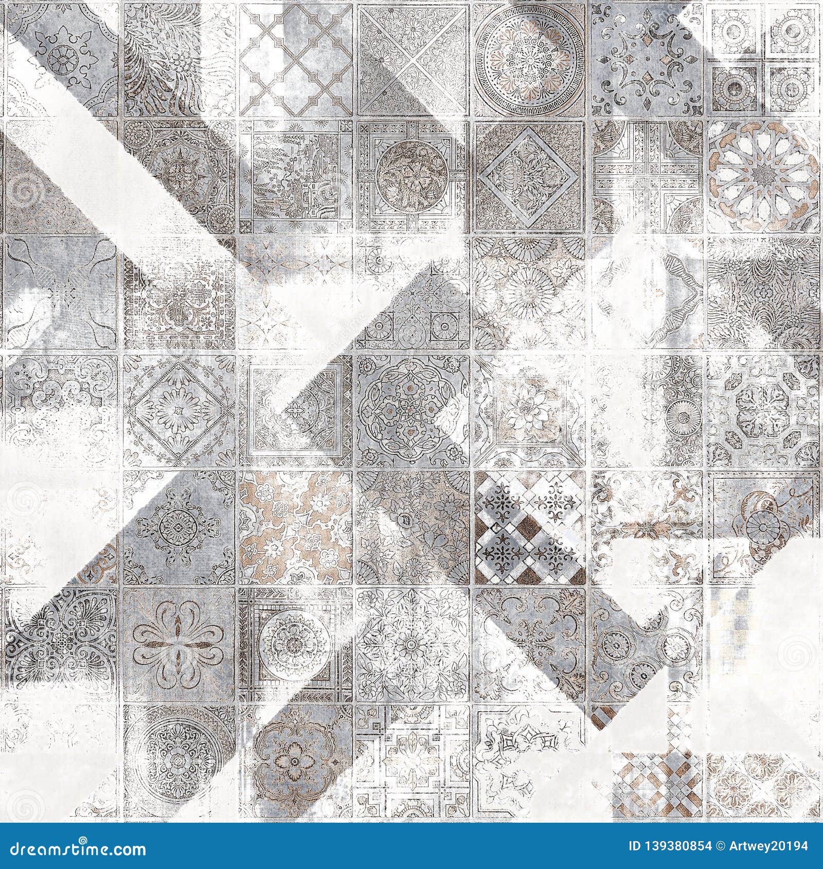 Ceramic Decore Wall Tile Texture Stock Illustration - Illustration of ...