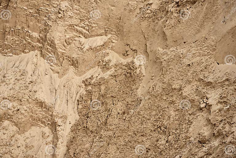The Wall of a Deep Sand Pit with a Very Interesting Complex Structure ...