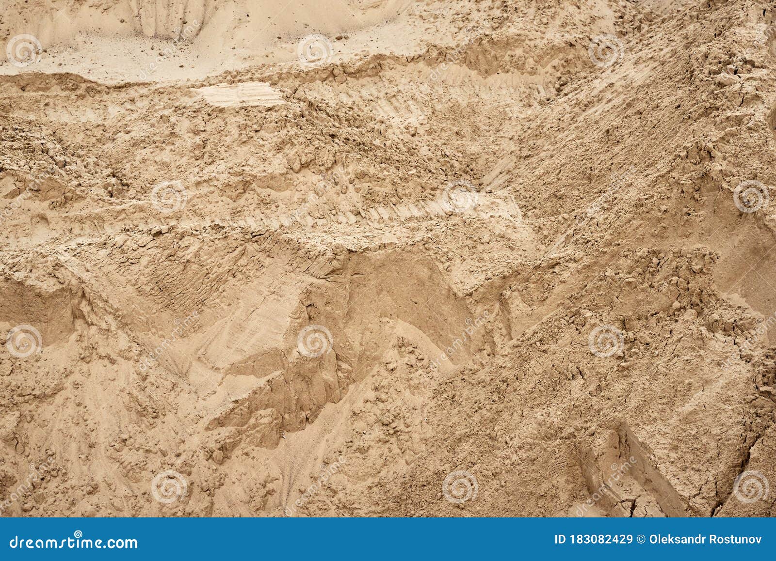 The Wall of a Deep Sand Pit with a Very Interesting Complex Structure ...