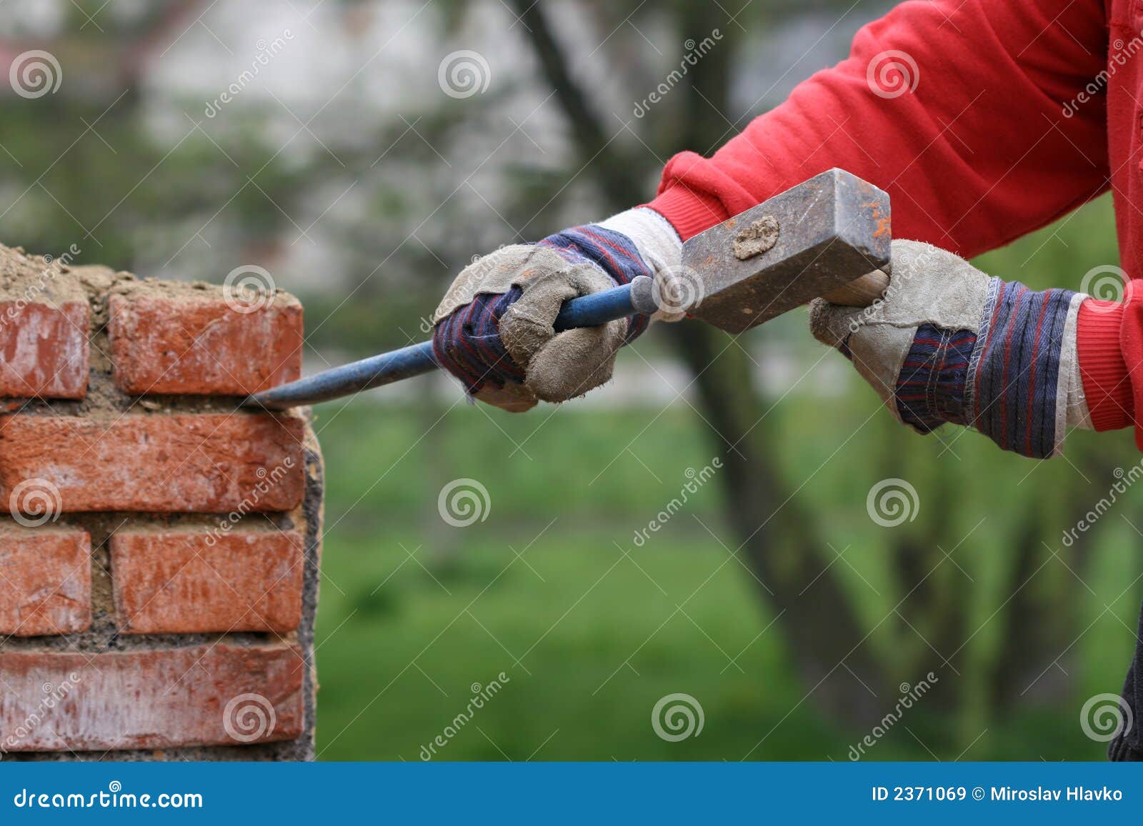 Wall demolition stock image. Image of stand, building - 2371069