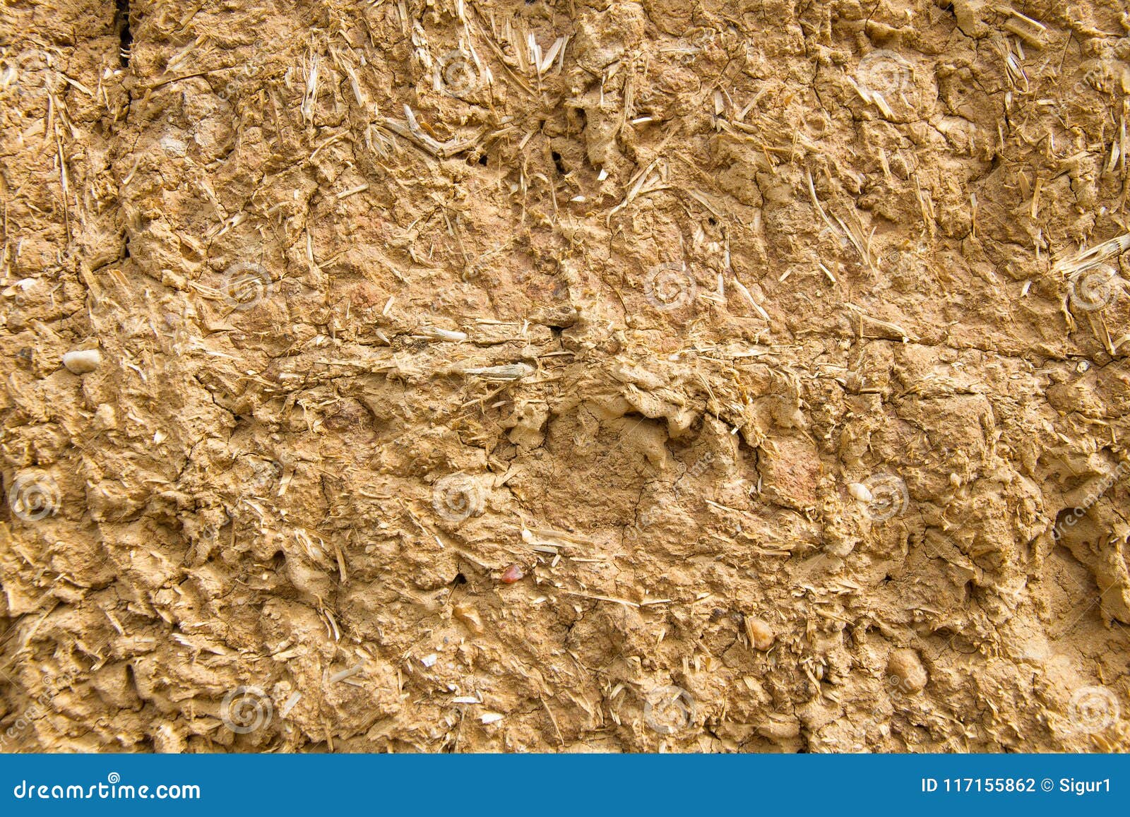 Adobe Texture Mud Mixed with Straw Stock Photo - Image of ocher, wall ...
