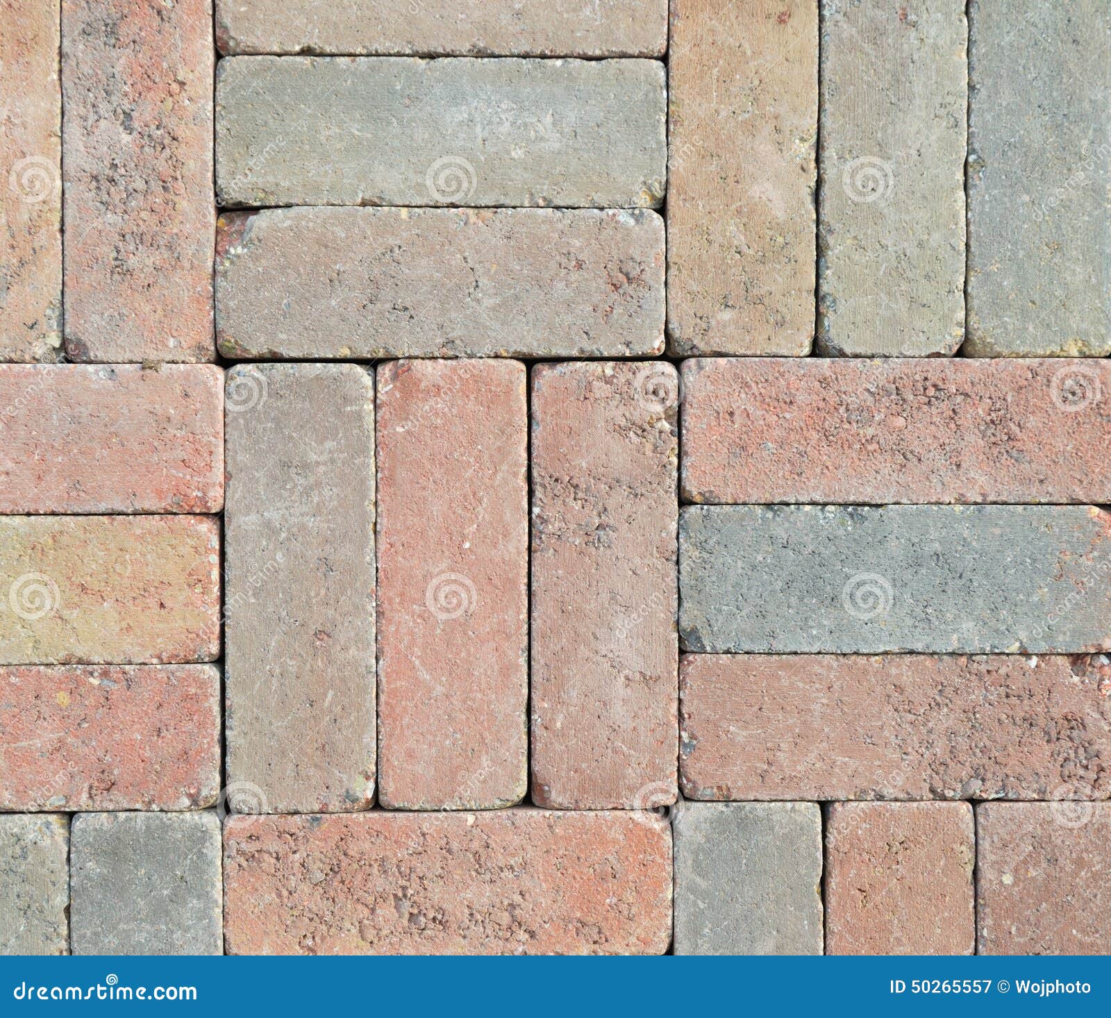 Wall from Different Colored Bricks Put Together Stock Image - Image of ...