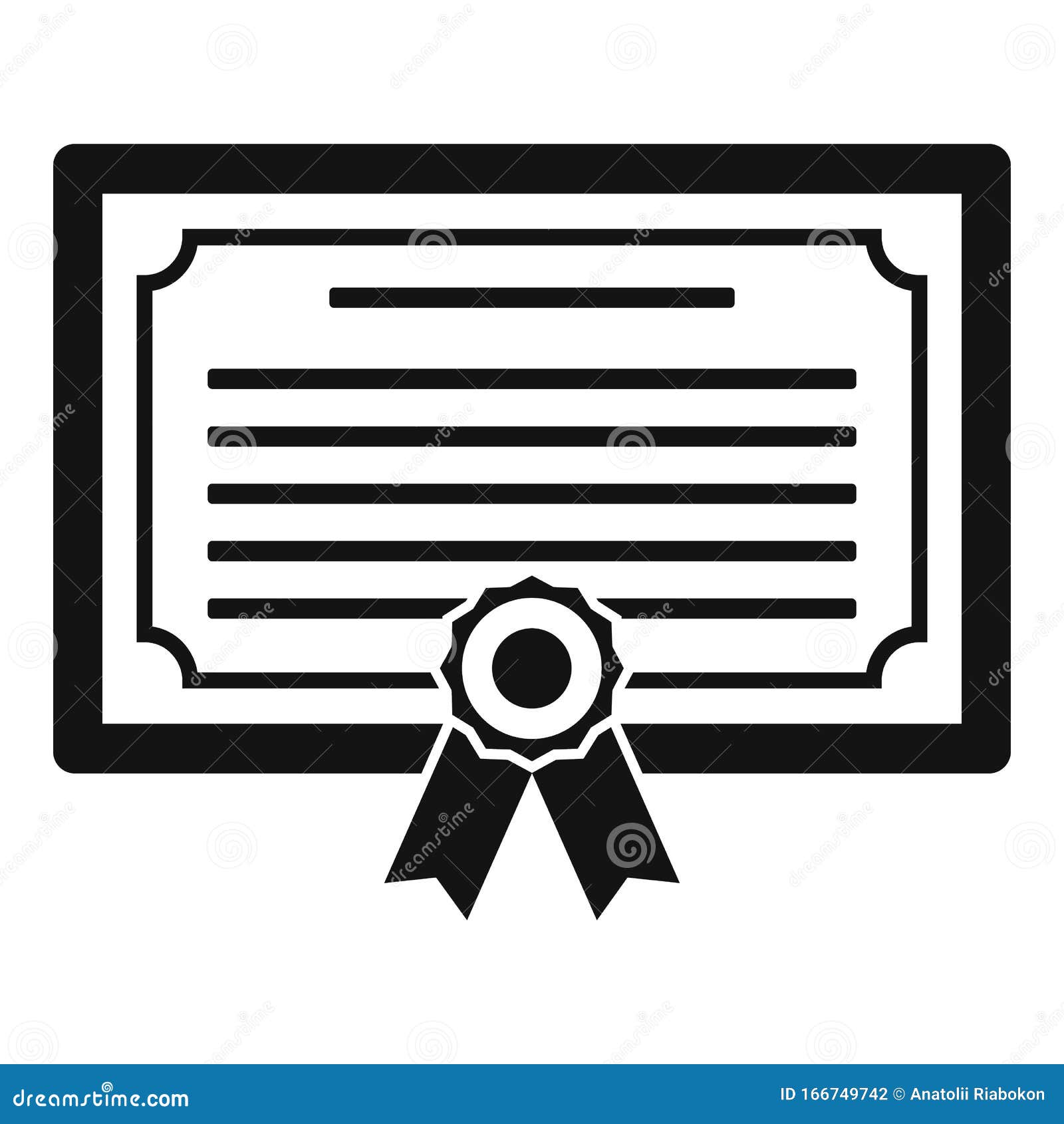Wall Diploma Icon, Simple Style Stock Vector - Illustration of ...