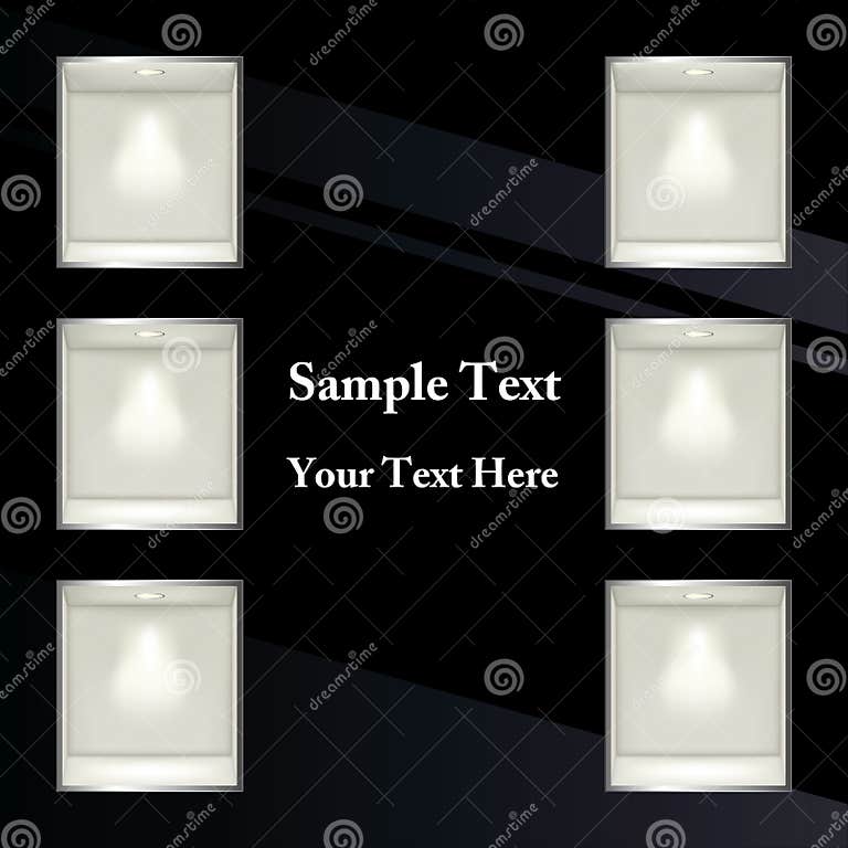 Wall display frame stock vector. Illustration of gallery - 19770183