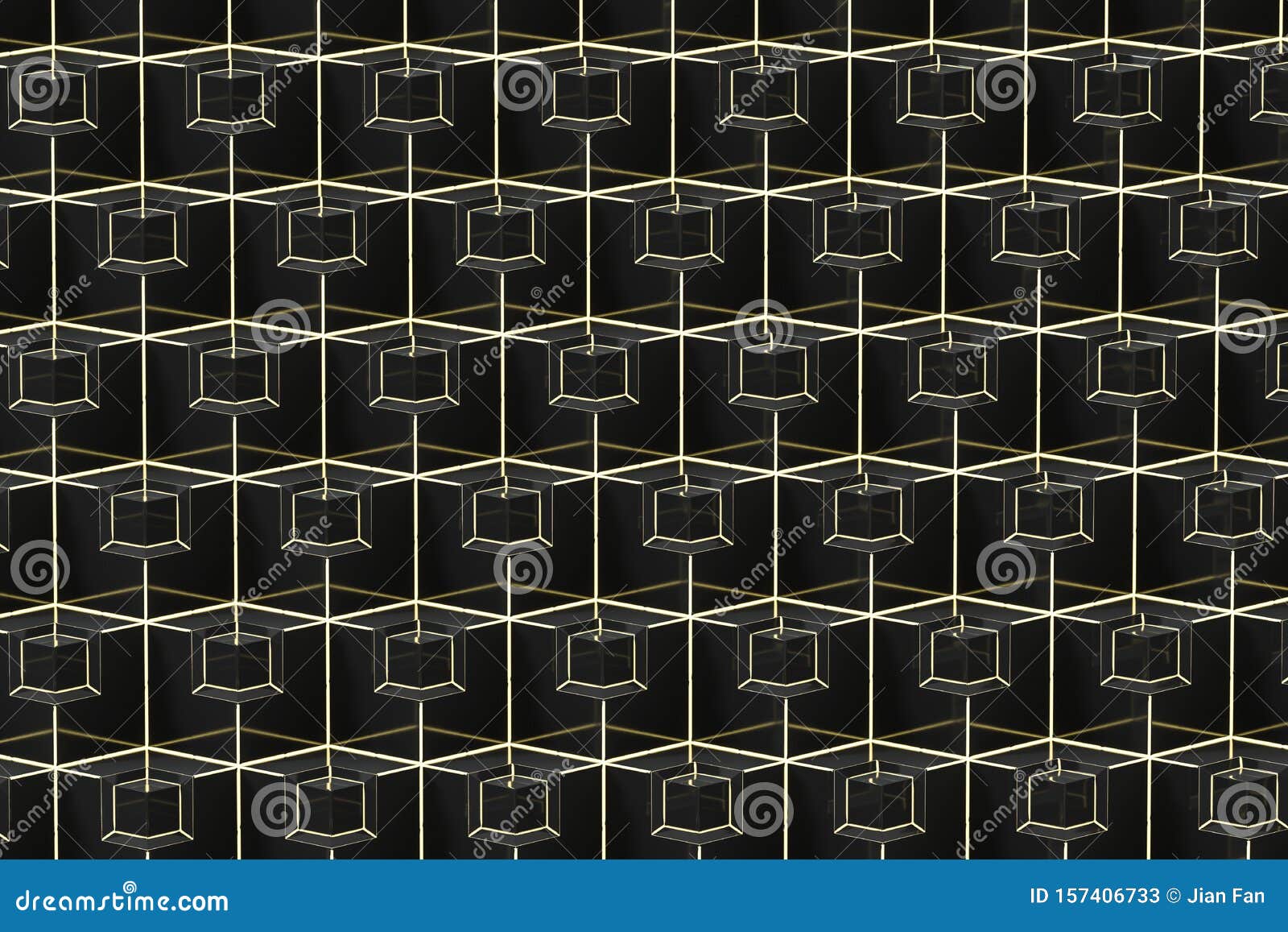The Squares Are Stacked And Merged To Form A Hexagon Use Cartoon Vector ...