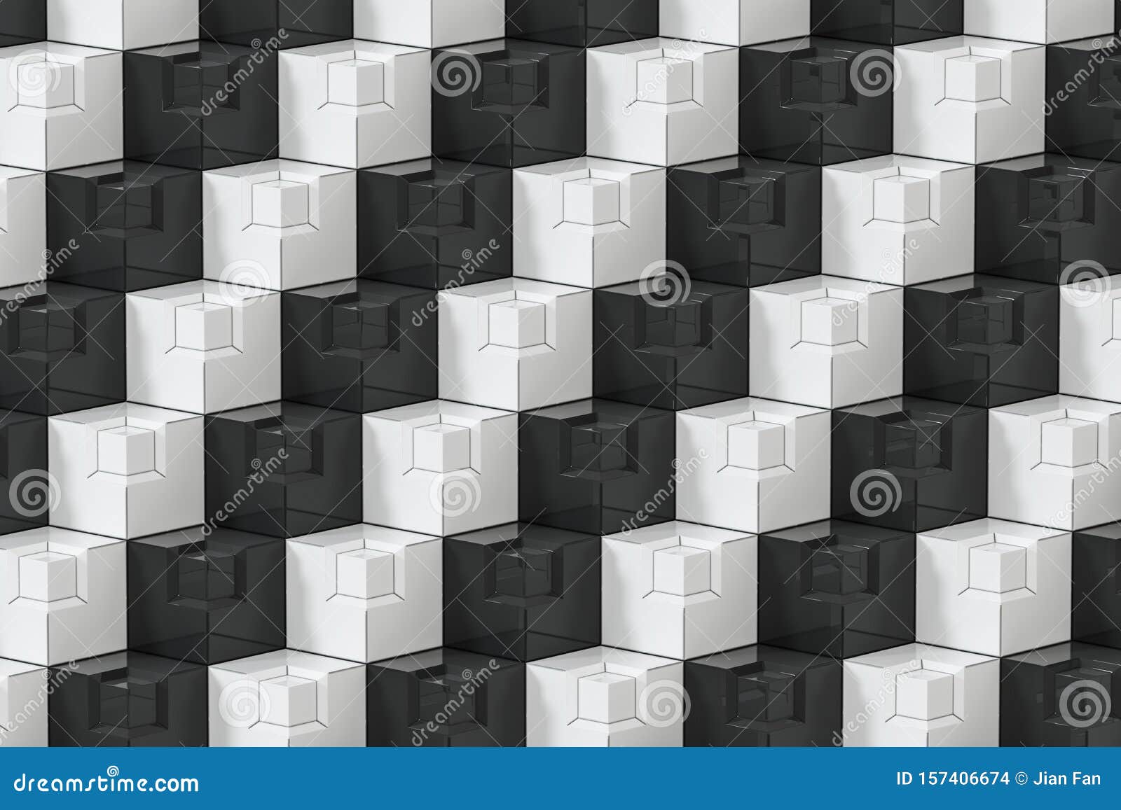 The Squares Are Stacked And Merged To Form A Hexagon Use Cartoon Vector ...