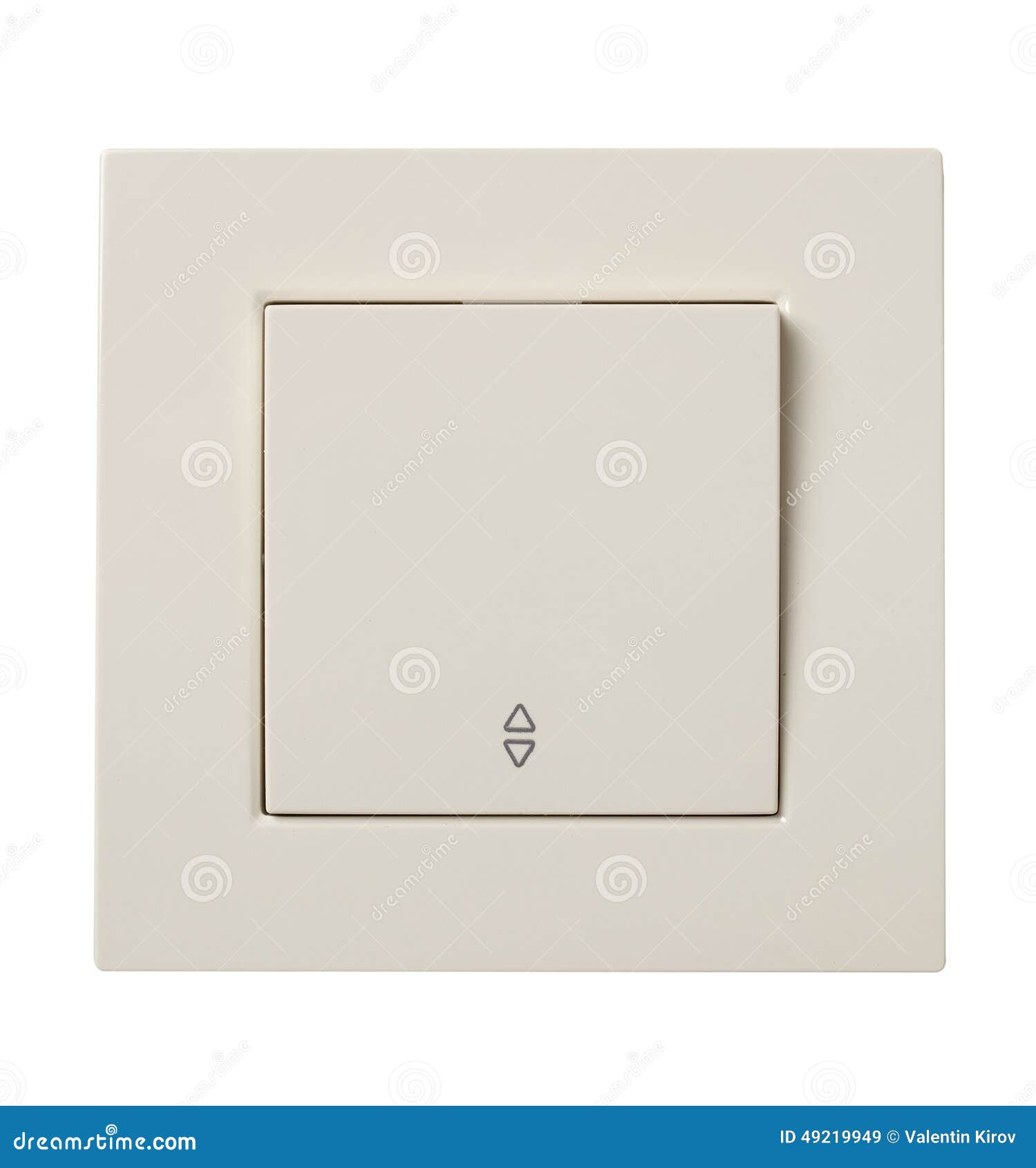 Wall Electric Light Switch Isolated on White with Clipping Path. Stock ...
