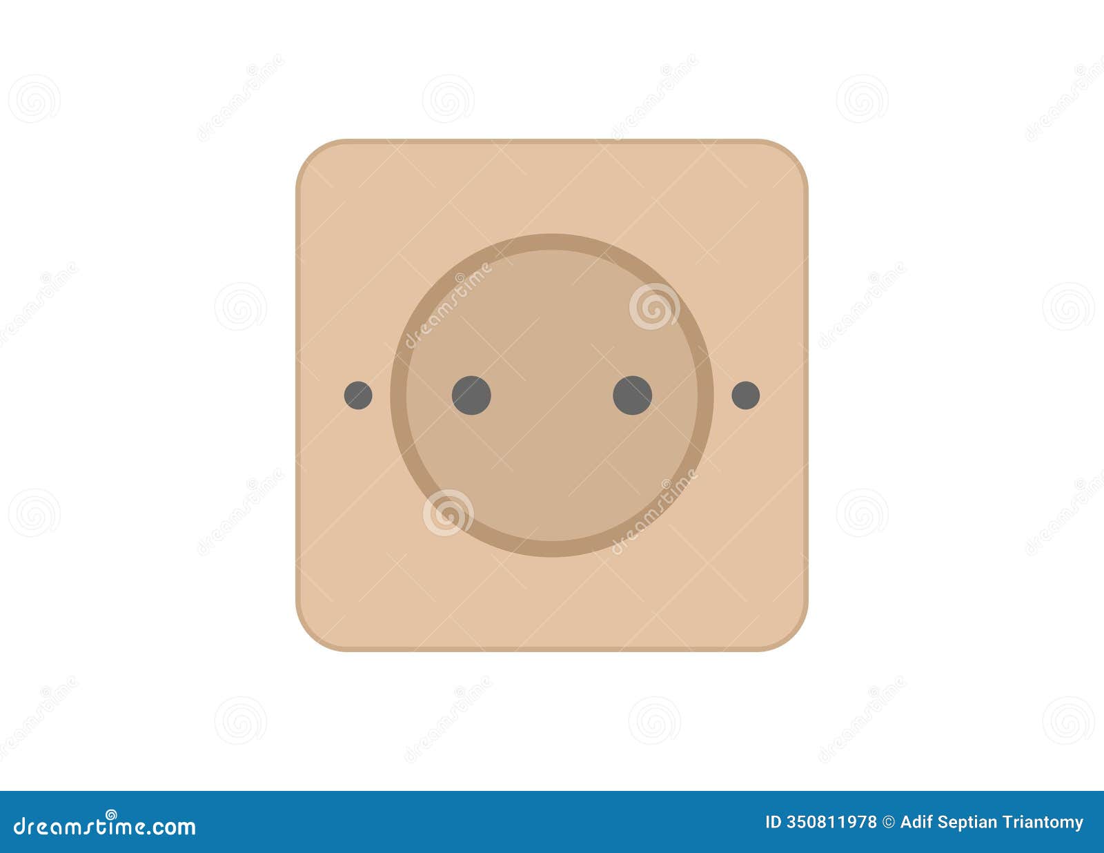 Wall Electric Socket. Type C. Simple Flat Illustration Stock ...