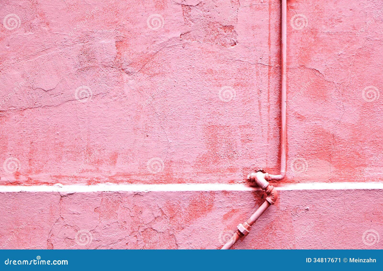Wall with exit pipe stock image. Image of harmony, pink - 34817671