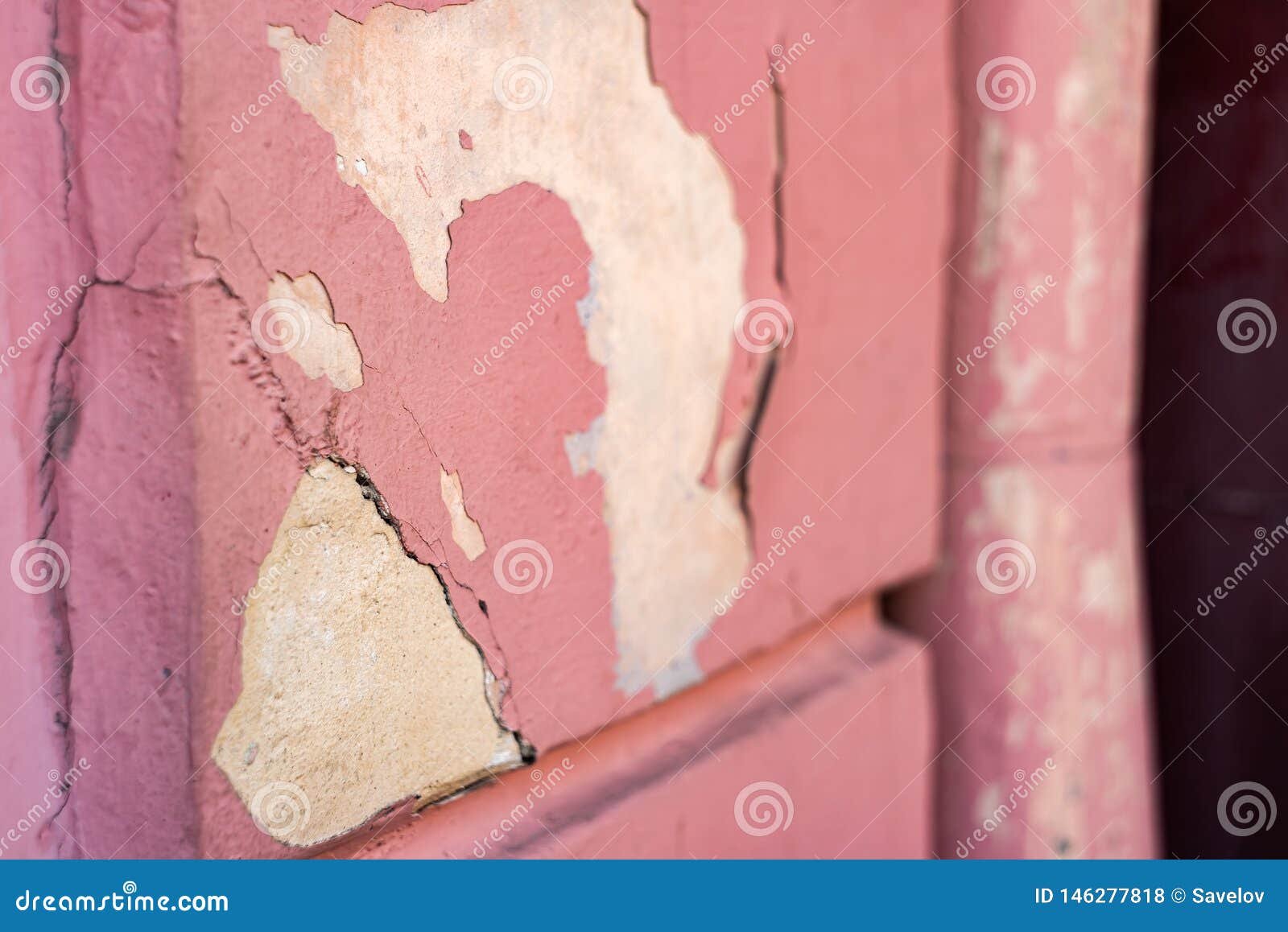 Wall with Falling Off Plaster and Cracks Stock Photo - Image of ...