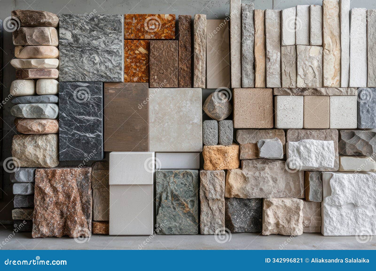 Wall Finish Options, Range of Textured Wall Samples on Neutral Backdrop ...