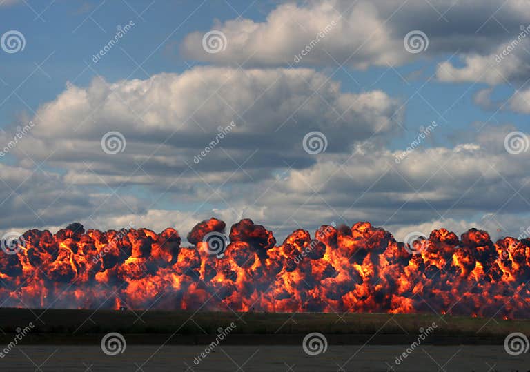 Wall of Fire stock photo. Image of explosion, show, fire - 4890292